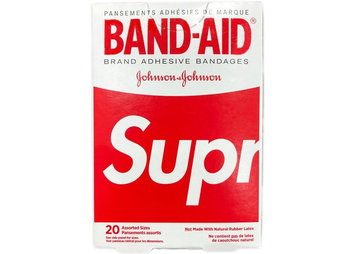 Supreme x Band Aid Adhesive Bandages (Box of 20) Red – SoleMate Sneakers